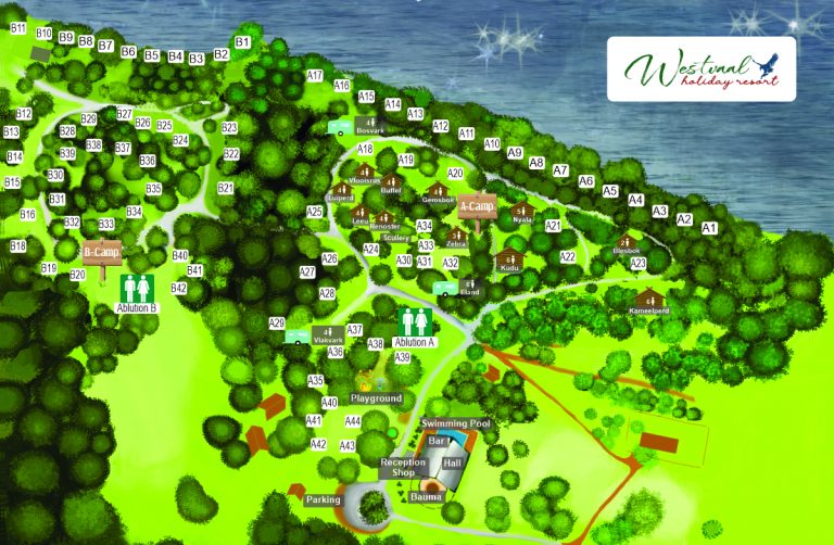 Resort Layout Map – Westvaal Holiday Resort